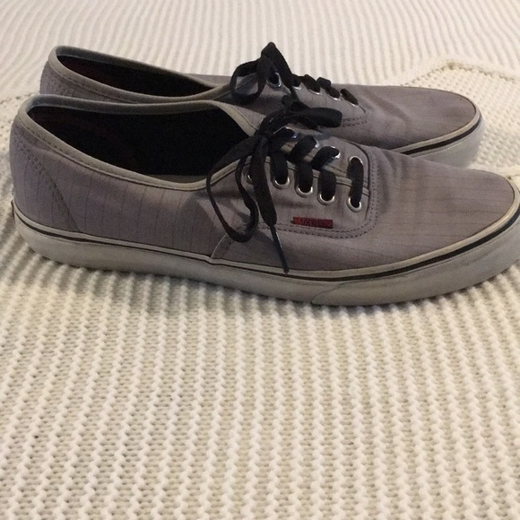 Vans | Shoes | Mens Grey Pinstripe Vans | Poshmark